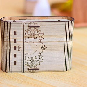 Lasercut Decorative Box Model Wooden Box Design 3 Mm DXF SVG Files - Etsy