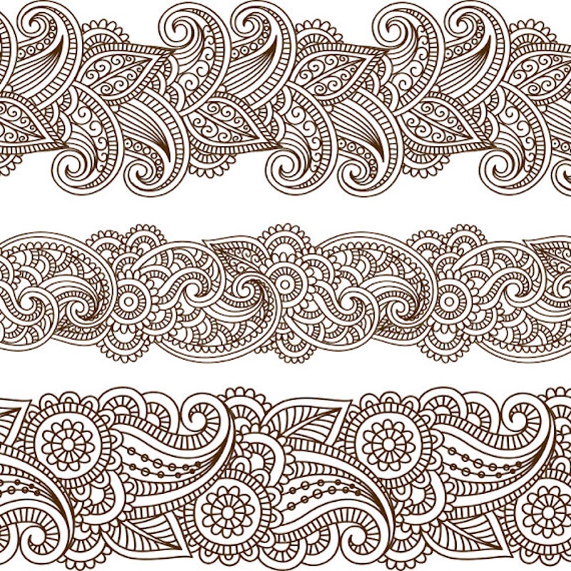 Henna Print - Etsy