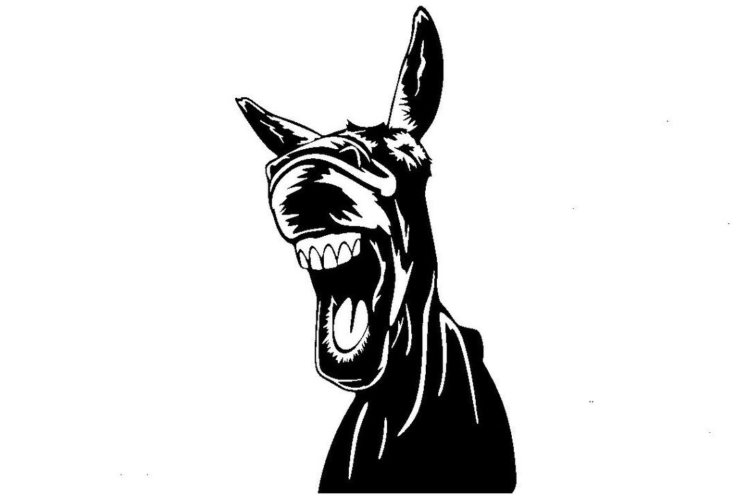 Lasercut Donkey Wall Decoration Wooden Metal Vector Art Cnc Cut DXF SVG ...