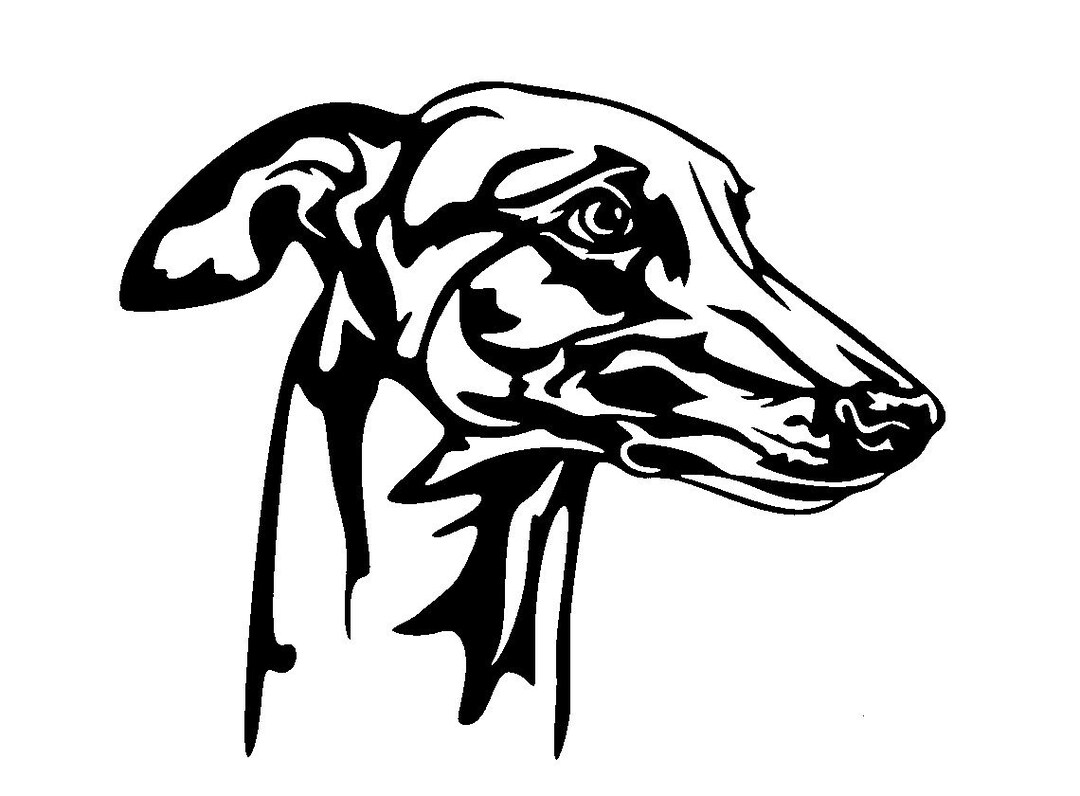 Lasercut Dog Greyhound Wall Decoration Wooden Metal Vector Art Cnc Cut ...
