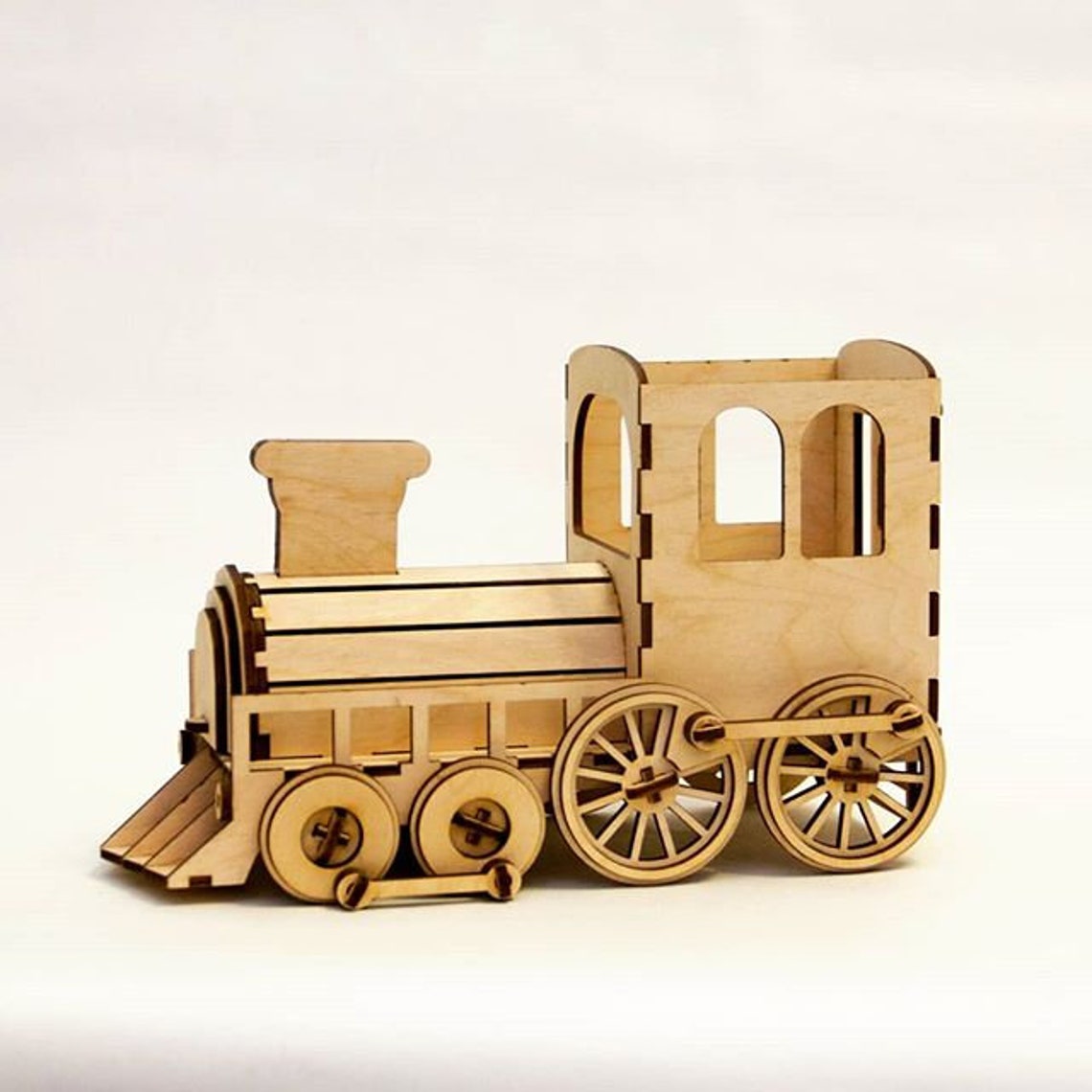Laser Cut Steam Locomotive Pen Holder Wooden Desk Organizer 3 Mm SVG ...