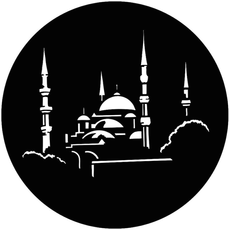 Laser Cut Islamic Wall Art Mosque Vector SVG CDR File - Etsy