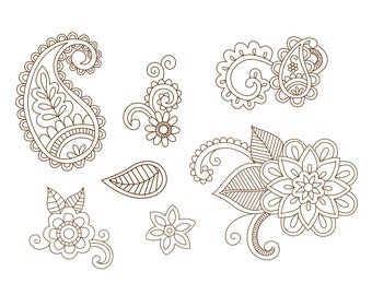 Mehndi Design Svg - Etsy