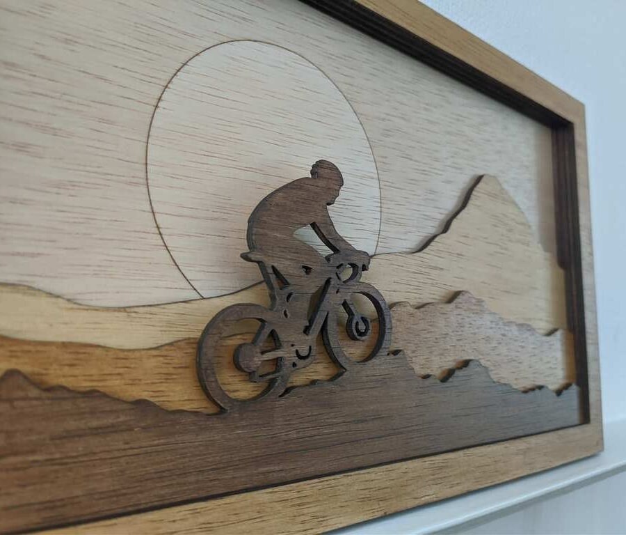 Laser Cut Biker Layered Shadow Box SVG File - Etsy UK
