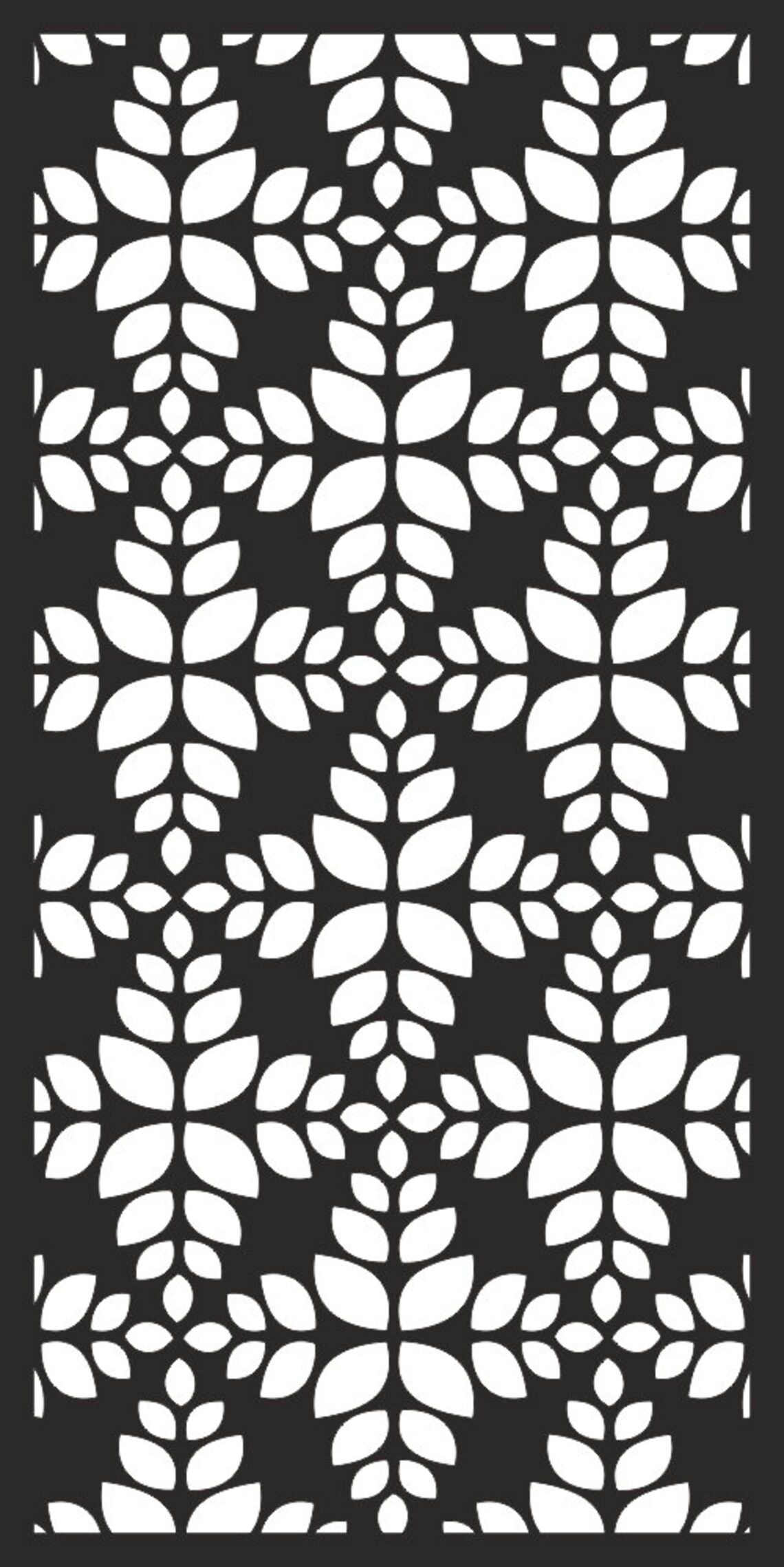Lasercut Decorative Panel Screen Pattern Model Vector Art CDR - Etsy