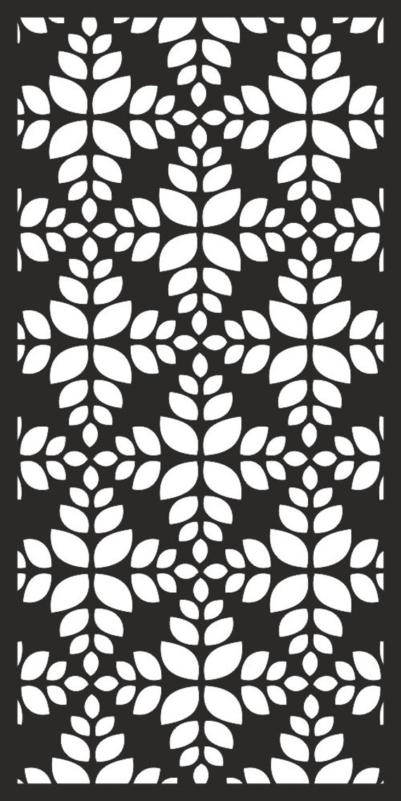 Lasercut Decorative Panel Screen Pattern Model Vector Art CDR | Etsy