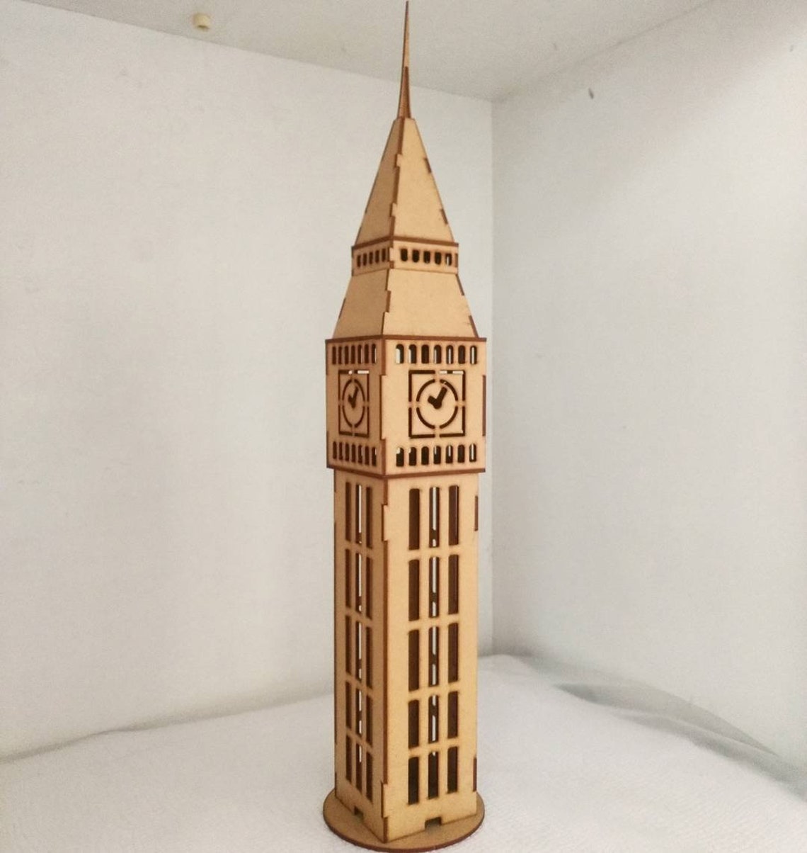 Laser Cut Big Ben Tower Wooden Model 3D Puzzle Plan 2.25 Mm - Etsy