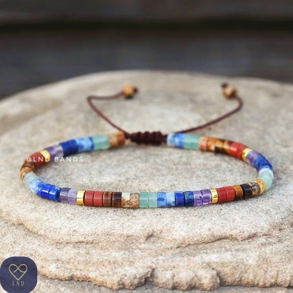 7 Chakra Bracelet - Etsy