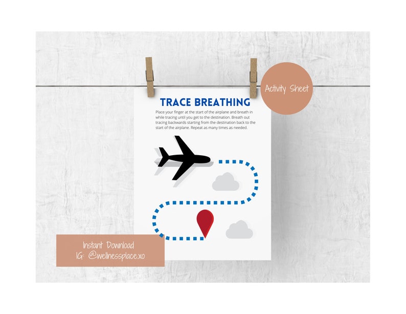 Trace Breathing. Social Emotional Learning. Coping Skills. - Etsy