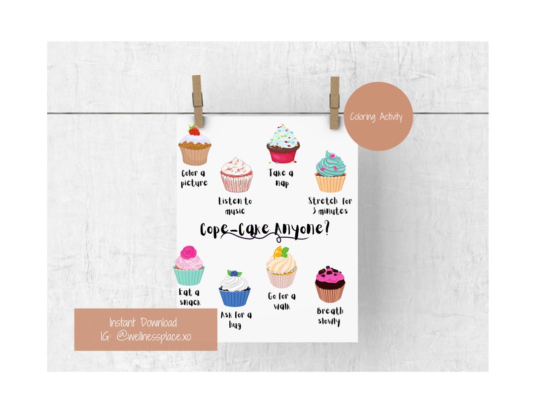 Cope Cake. Coping. Kids Coping Skills. Coping Skills. Printable. Kid ...
