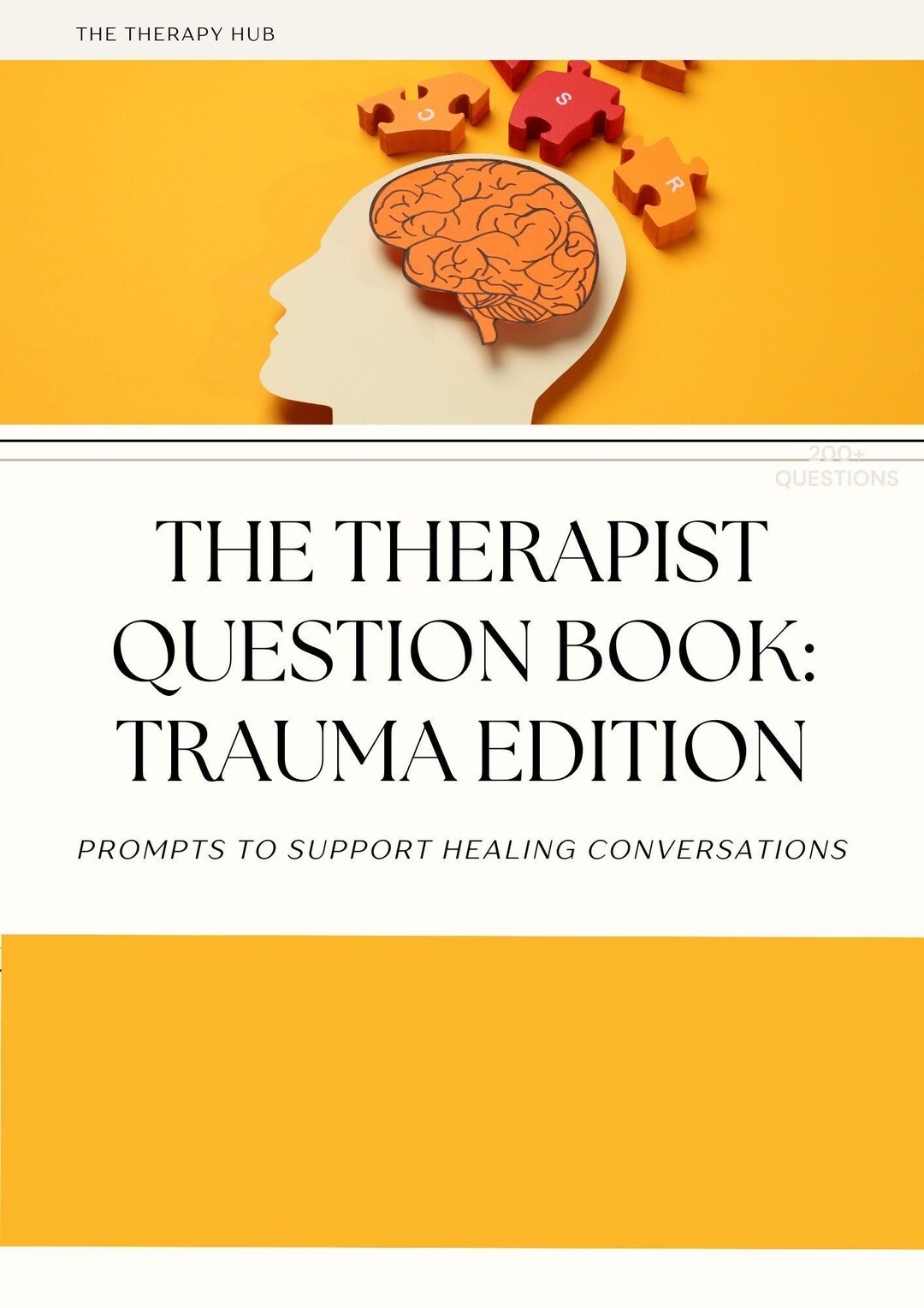 The Therapist Question Book: Trauma Edition | Trauma-informed Therapy ...