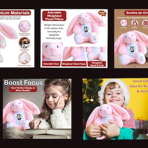 Personalized Photo Memory Bunny – Custom Stuffed Animal With Message ...