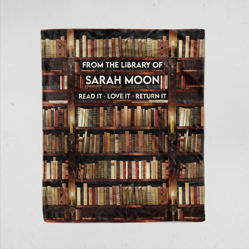 Library Blanket - Etsy