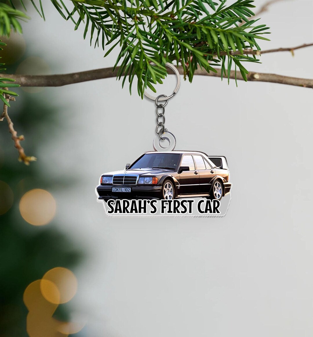 Custom Car Photo Keychain: Personalized Acrylic Car Model Gift - Etsy