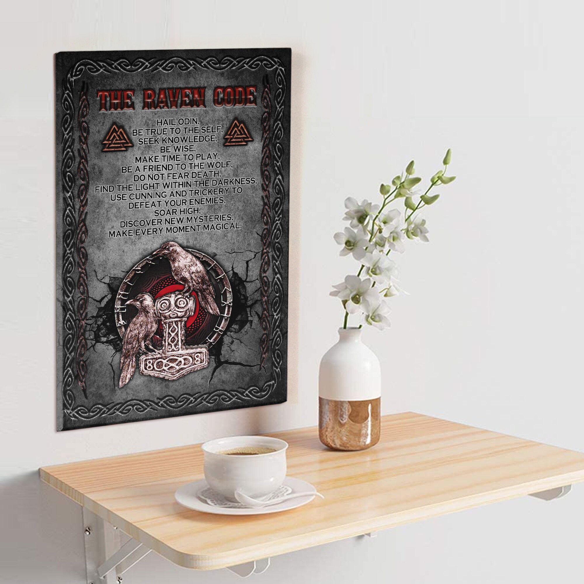 Poster Viking Canvas Viking Viking's Gift Art Man Cave - Etsy