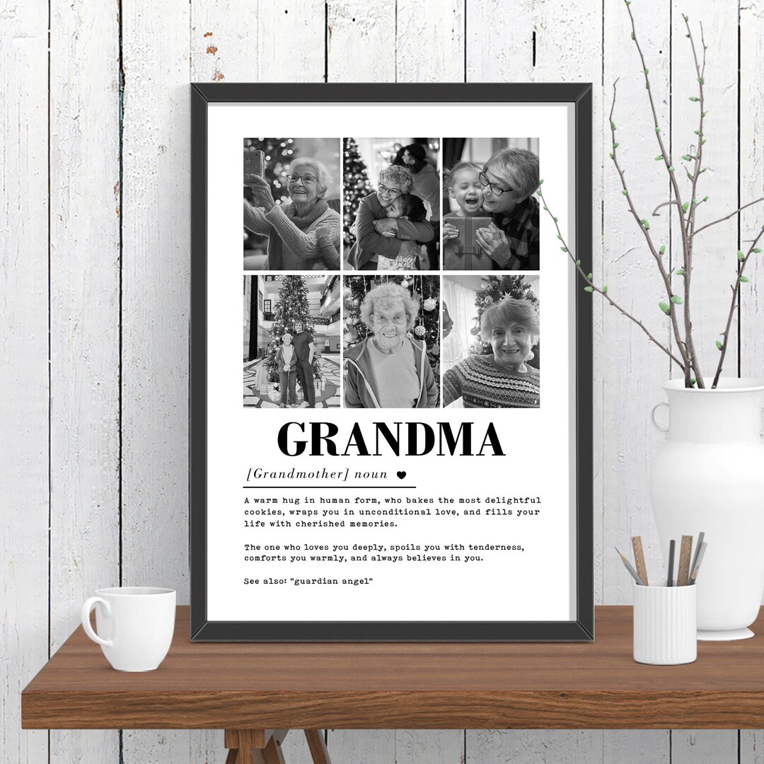 Grandma Definition Template. Customizable & Printable Photo Collage ...