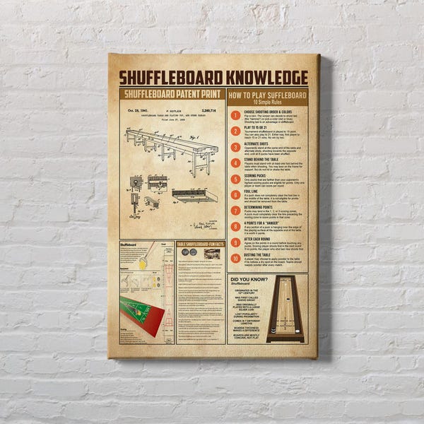 Shuffleboard Rules - Etsy