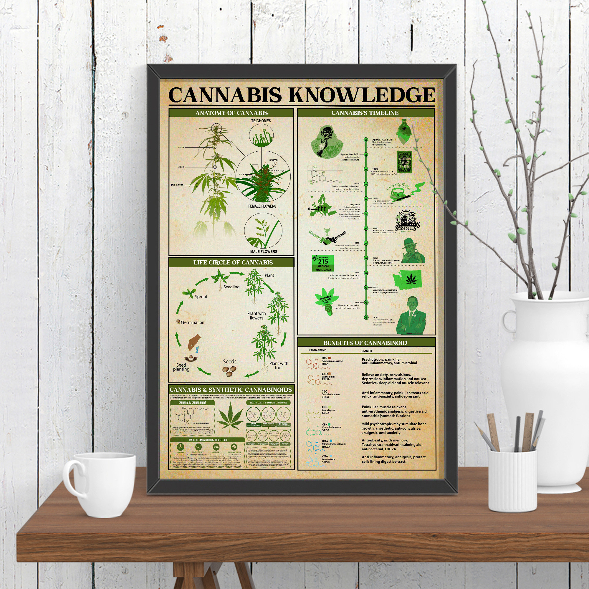 Cannabis Knowledge Vertical Poster Knowledge Poster Plants - Etsy