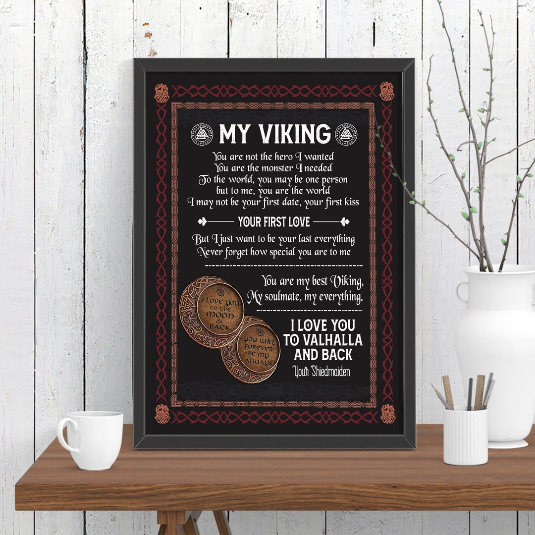Poster Viking, Canvas Viking, Viking Gift, Viking Gift for Him, Gift ...