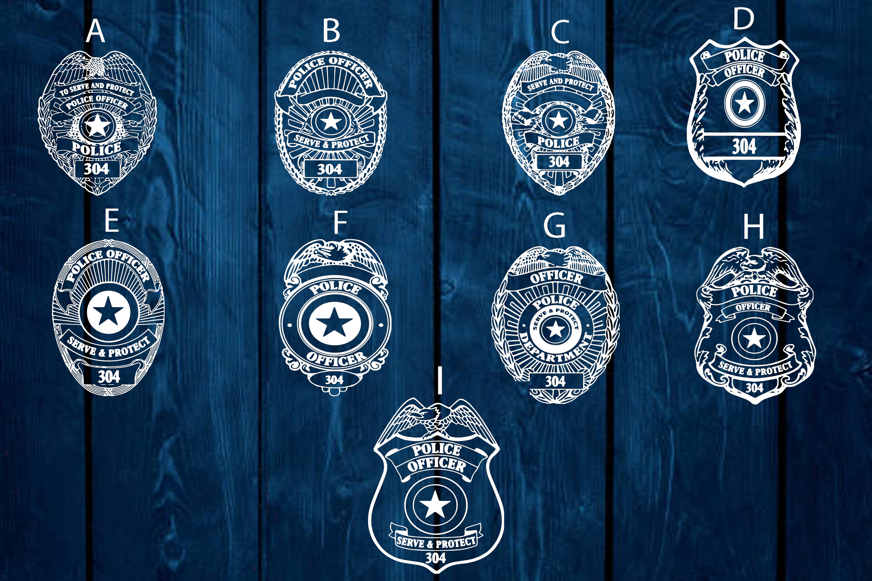 Custom Name Logo Number Badge Police Officer Gift for Police - Etsy