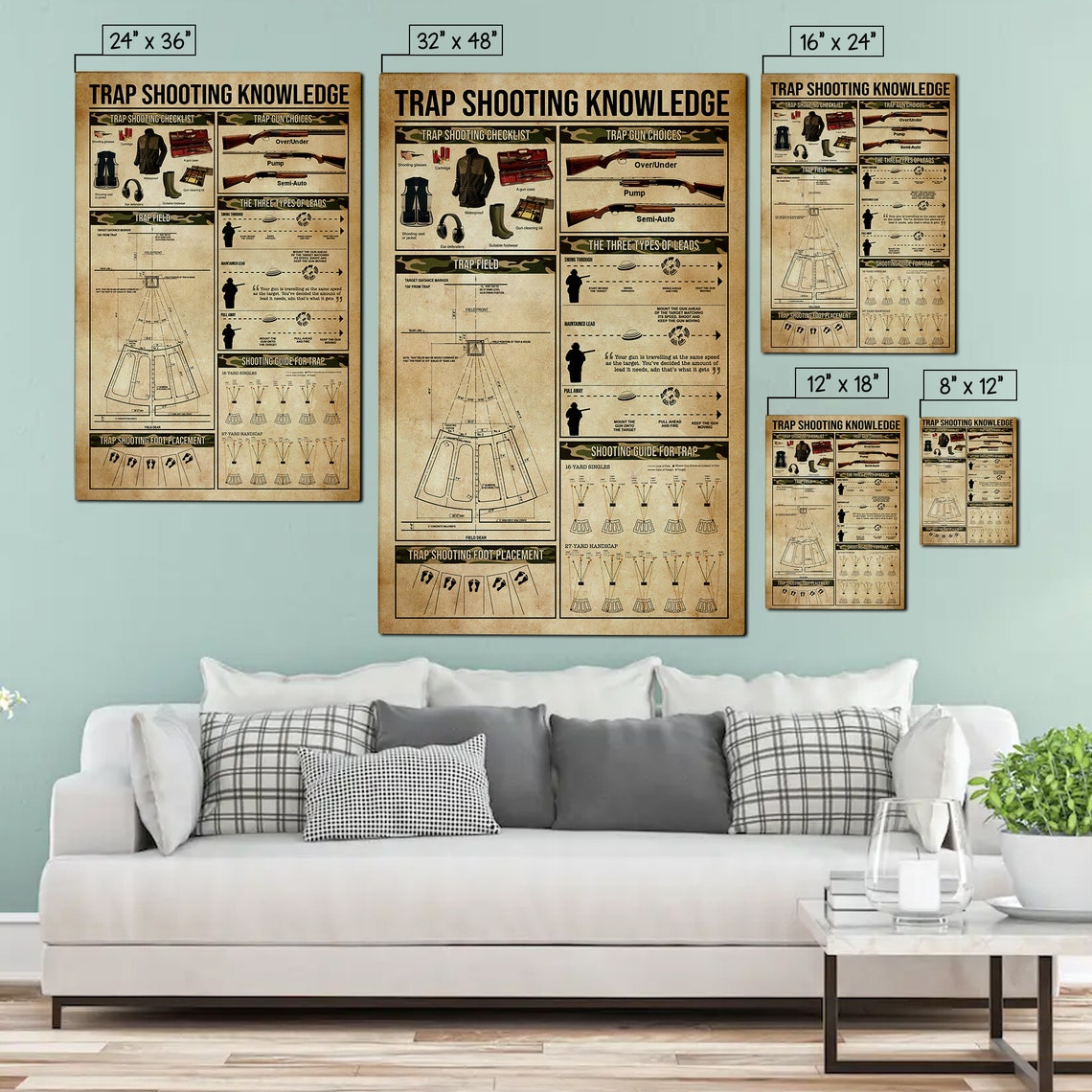 Trap Shooting Poster Trap Shooting Canvas Trap Shooting - Etsy