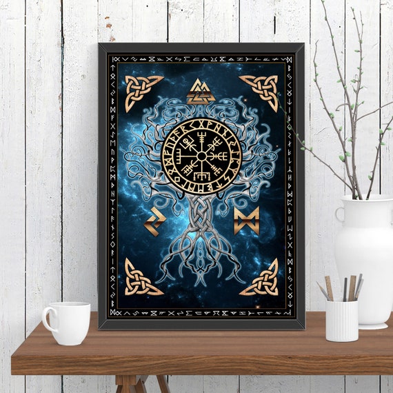 Poster Viking Canvas Viking Viking's Gift Art Man Cave - Etsy