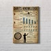 Darts Knowledge Poster, Darts Poster, Darts Print, Game Room Decor ...