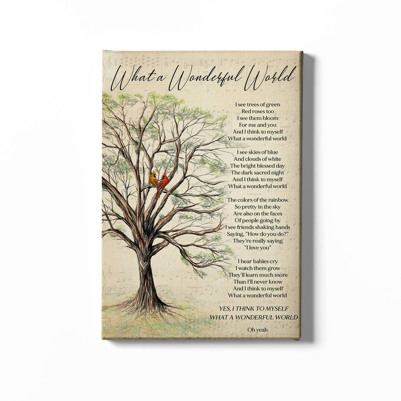 Canvas & Poster i See Trees of Green Red Roses Too I - Etsy