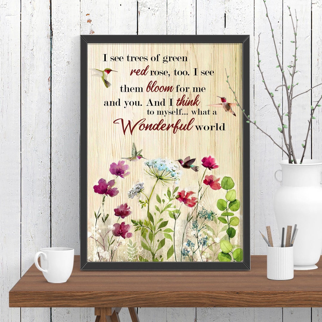 Lyrics "beautiful Hummingbird, I See Green Trees, What a Wonderful ...