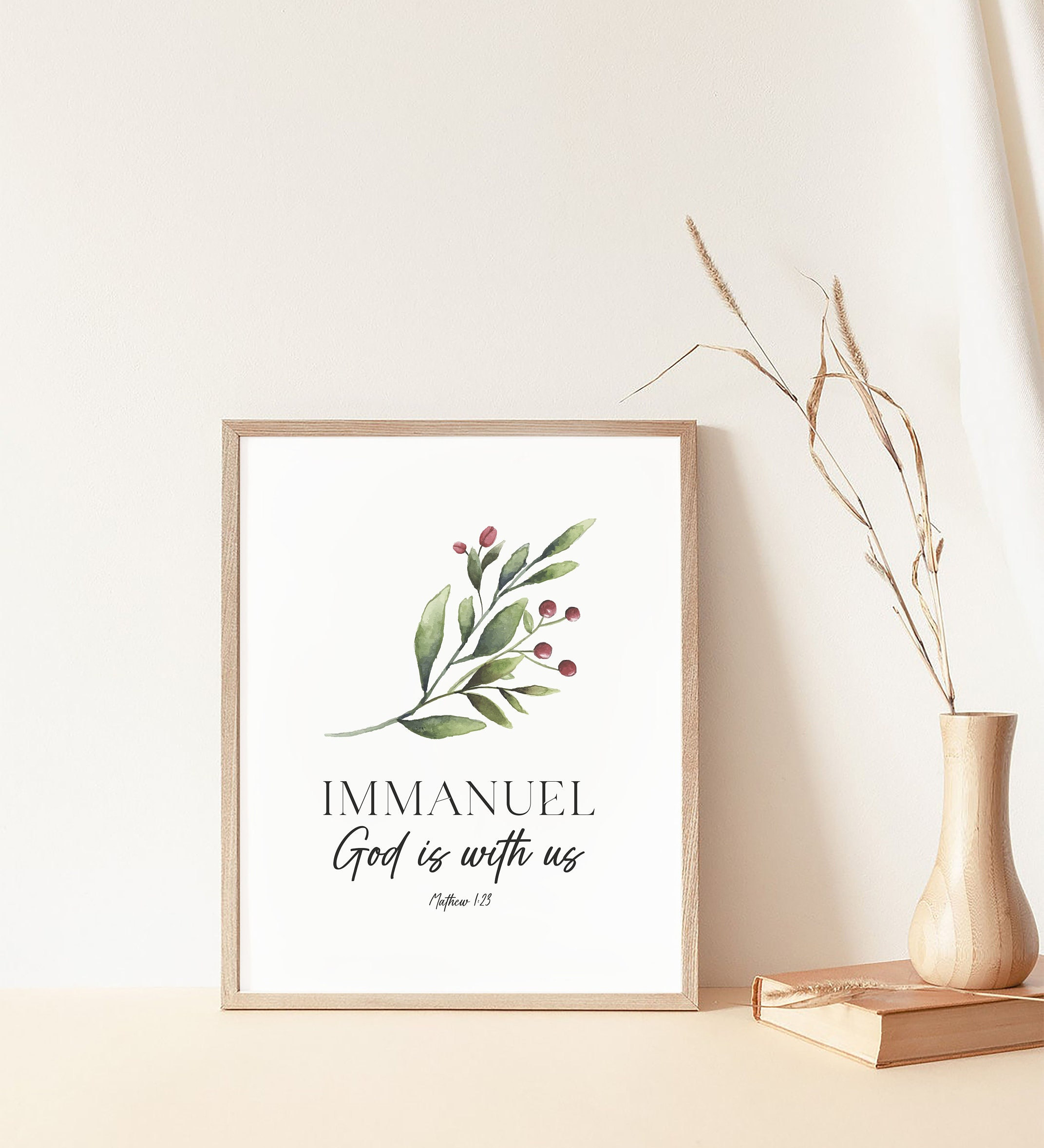 Emmanuel God With Us Digital Print Download Christmas Crown - Etsy