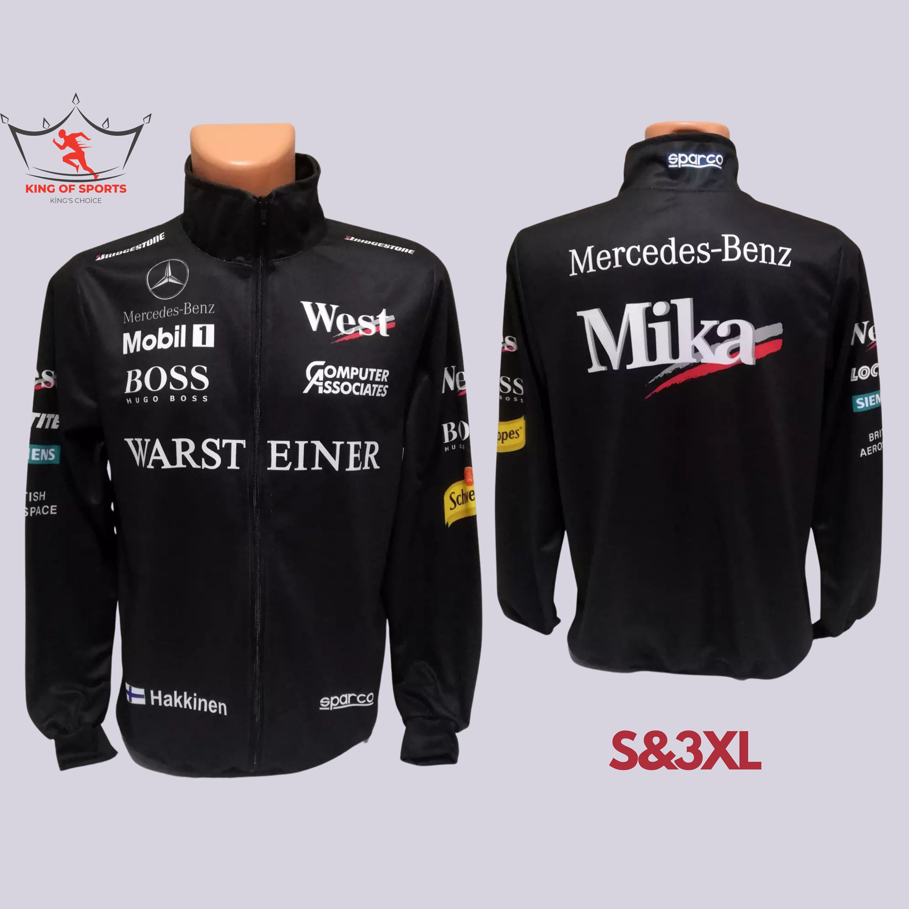 Vintage Racing Jacket Mercedes-benz Jacket F1 Jacket Full - Etsy