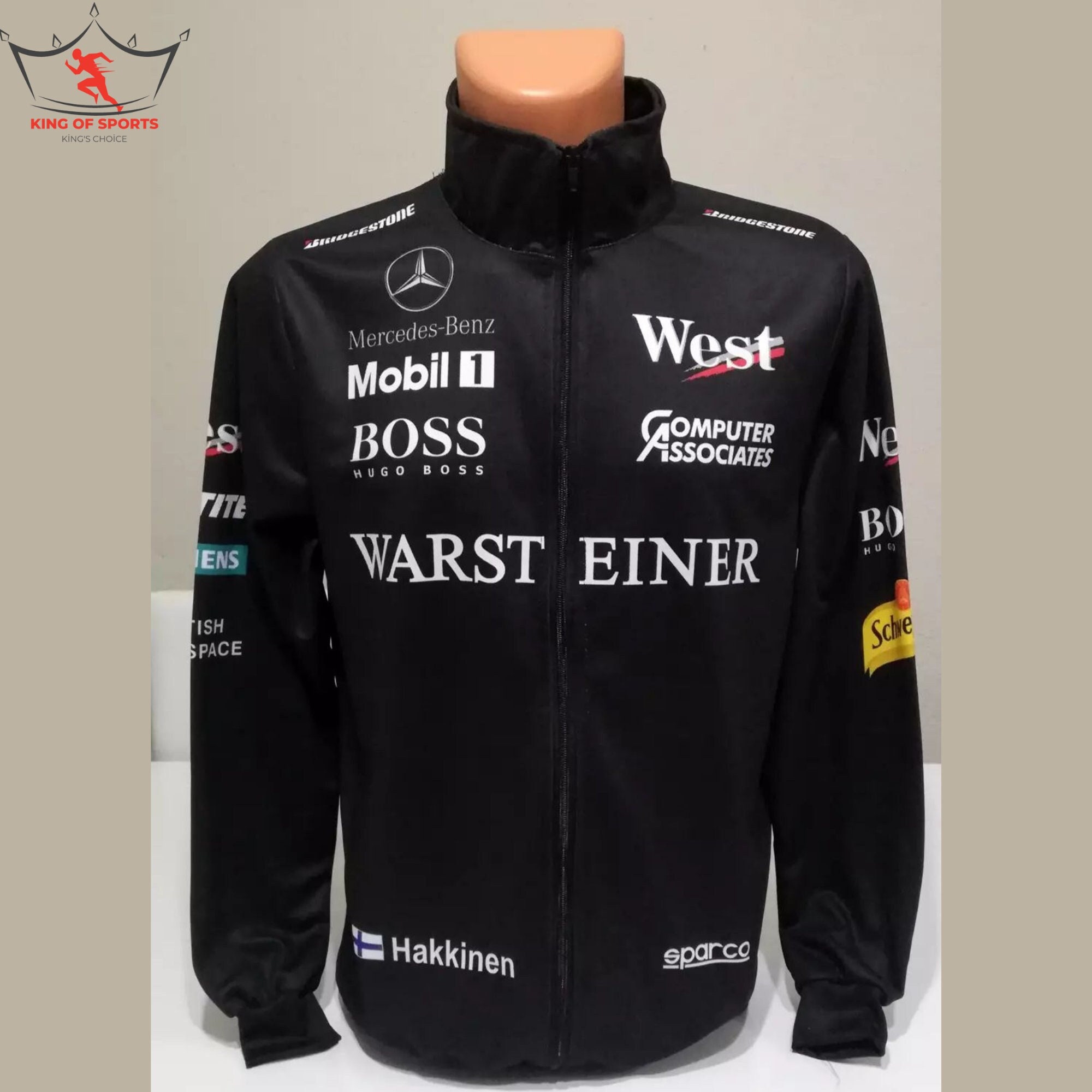 Vintage Racing Jacket Mercedes-benz Jacket F1 Jacket Full | Etsy