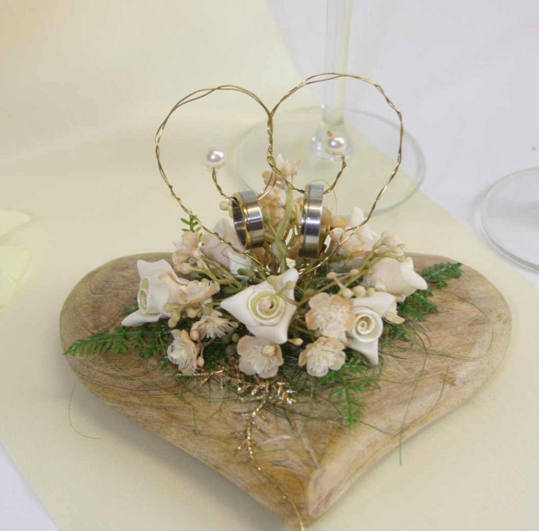 Ring Decoration Wooden Heart Mango - Etsy