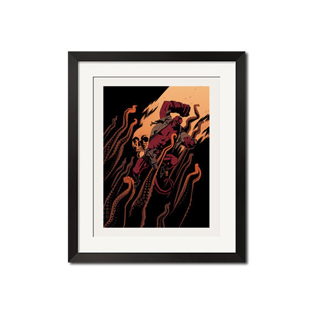Hellboy Gothic Mythology Comic Art Poster Print 0894 - Etsy