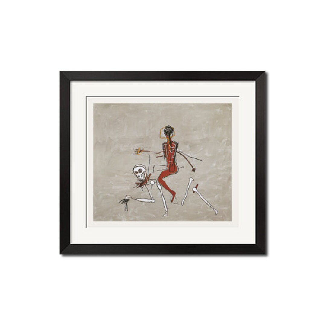 Jean-Michel Basquiat Riding With Death 1988 Peinture Affiche Impression ...