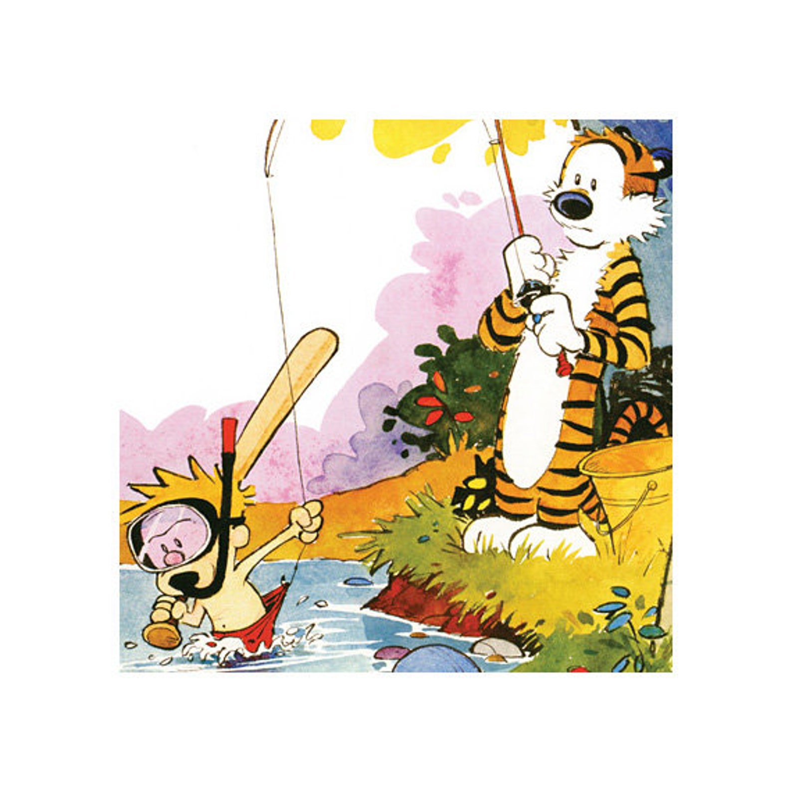 Comic Strip Fishing Works Poster Print 0422 - Etsy