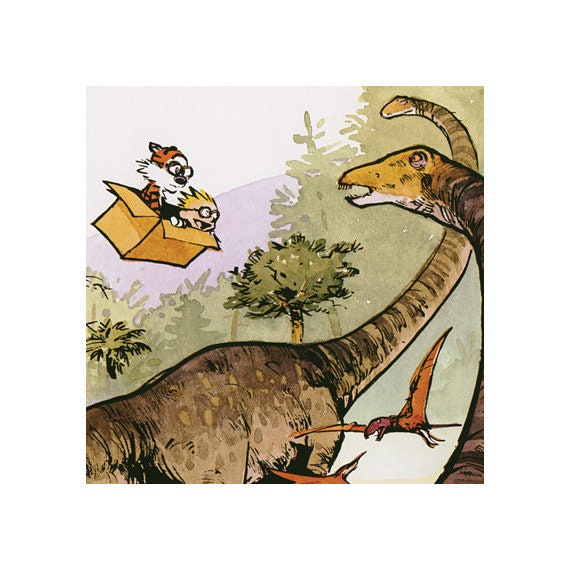 Comic Strip Dinosaur Adventure Poster Print 0528 - Etsy