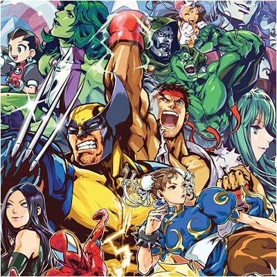 Marvel Vs. Capcom Street Fighter X Ryu X Wolverine X Chun Li X ...