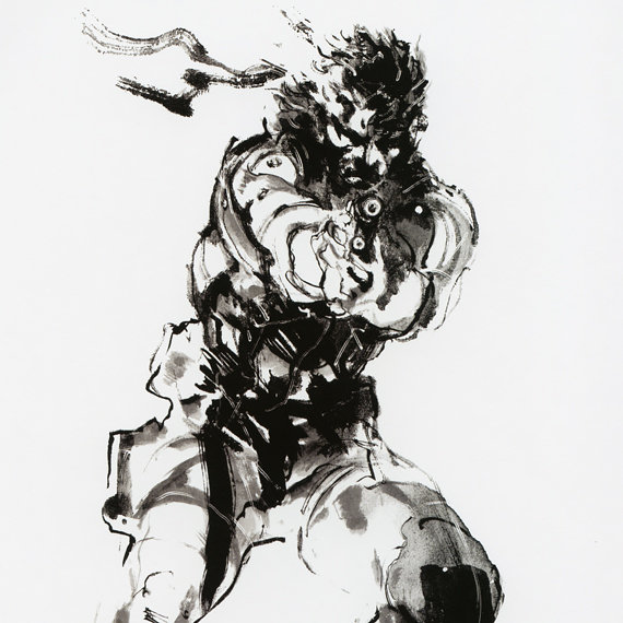 17x22 - Yoji Shinkawa X Solid Snake Poster Print 0542 - Etsy