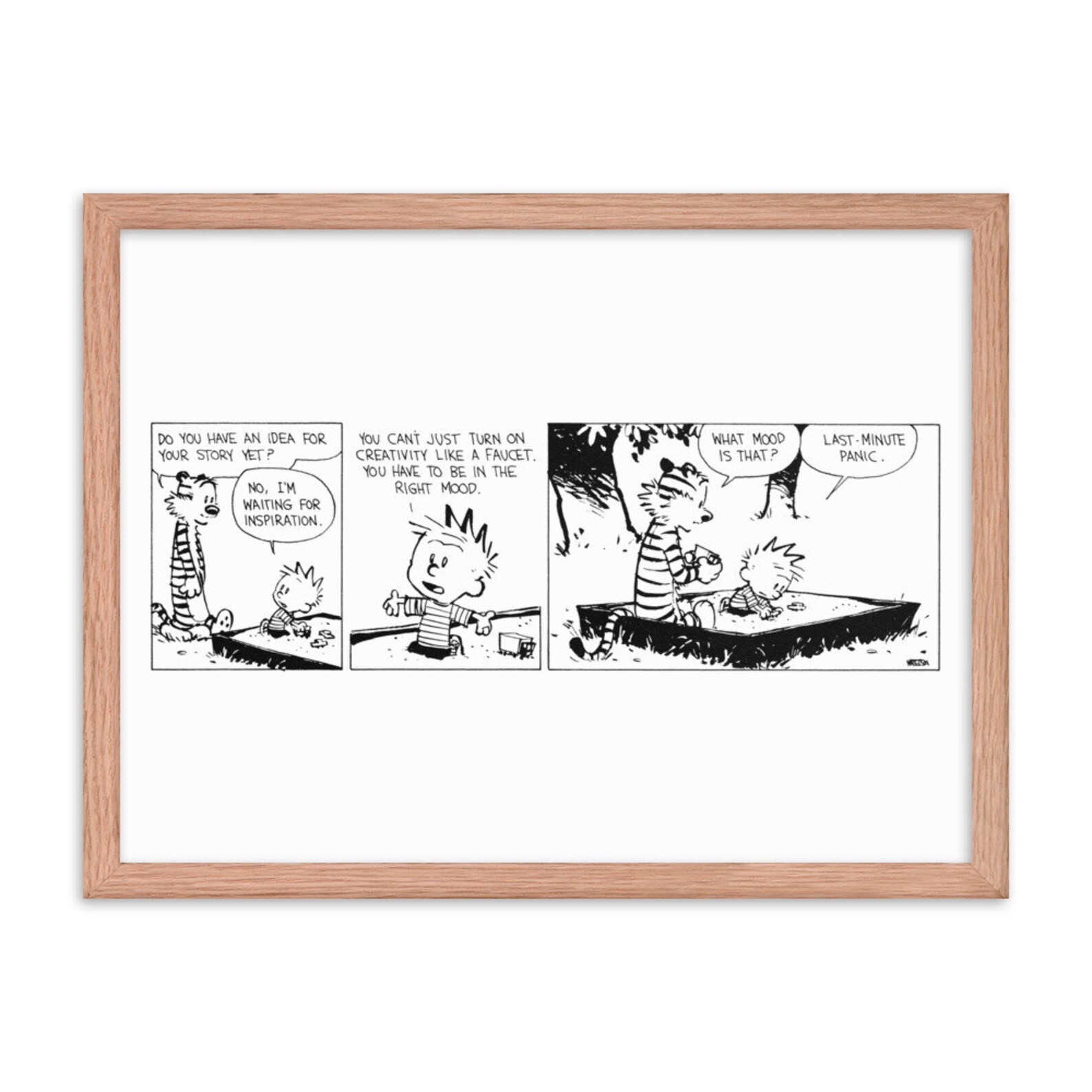 18x24 Framed Print - Comic Strip Last Minute Panic Mood Poster 0834 - Etsy