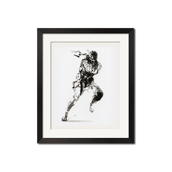 17x22 - Yoji Shinkawa X Solid Snake Poster Print 0542 - Etsy