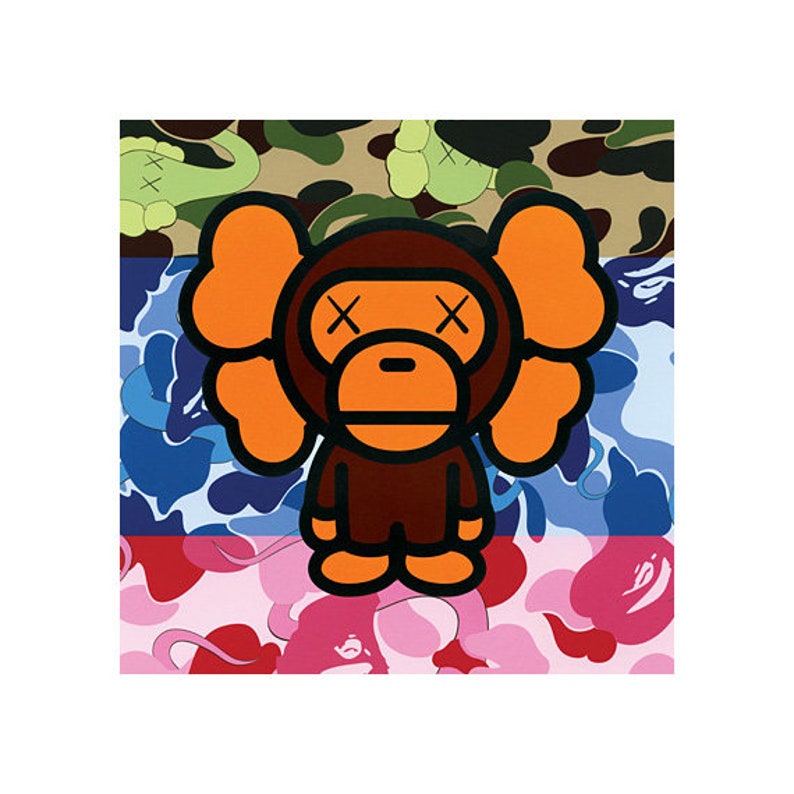 Originalfake X Baby Milo Camo Poster Print 0275 - Etsy