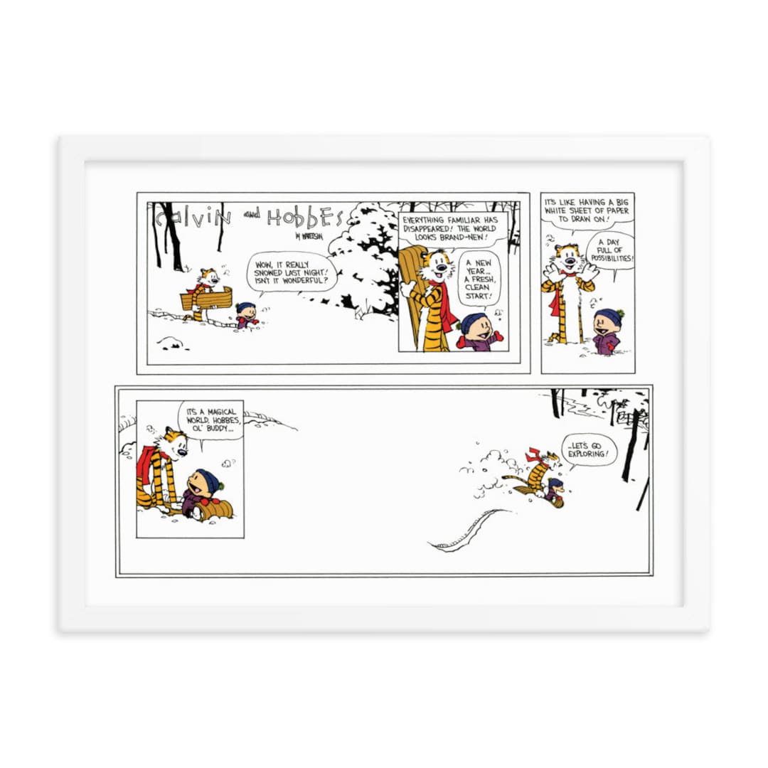 18x24 Framed Print - Comic Strip Let’s Go Exploring Poster 0494 - Etsy