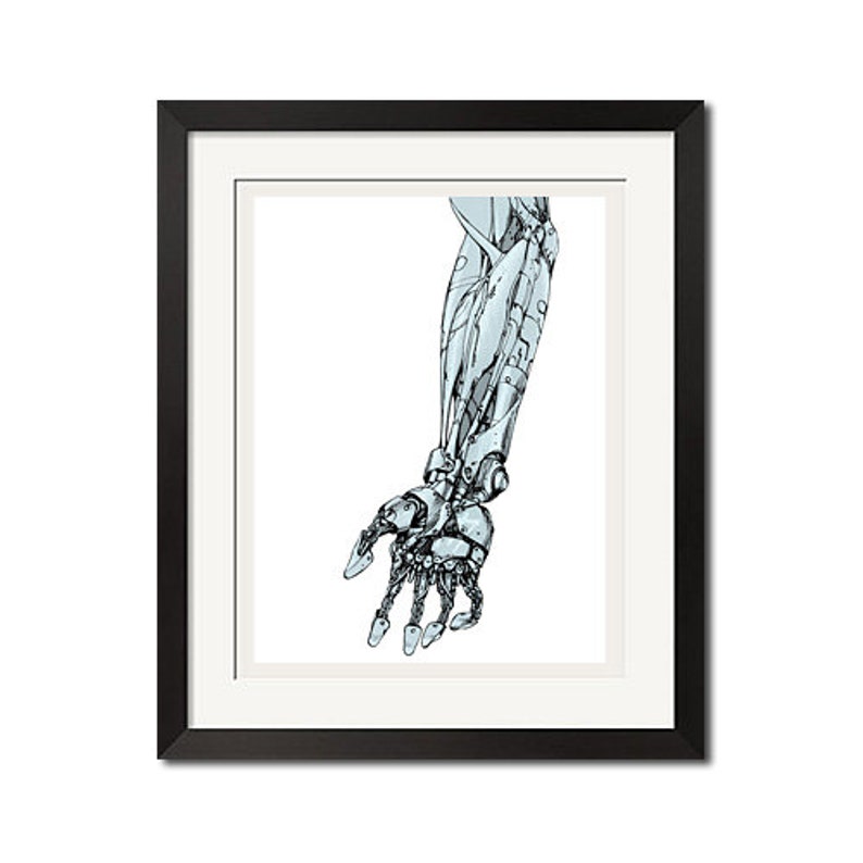 17x22 Otomo Katsuhiro X Robotic Arm of Tetsuo Cyberpunk | Etsy