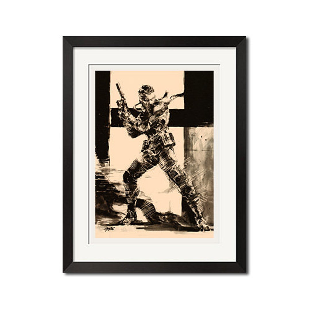 Solid Snake Poster Print 0726 - Etsy