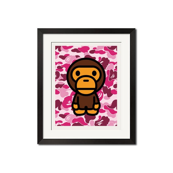 ABC Camo Baby Milo Prink Poster Print 0895 - Etsy