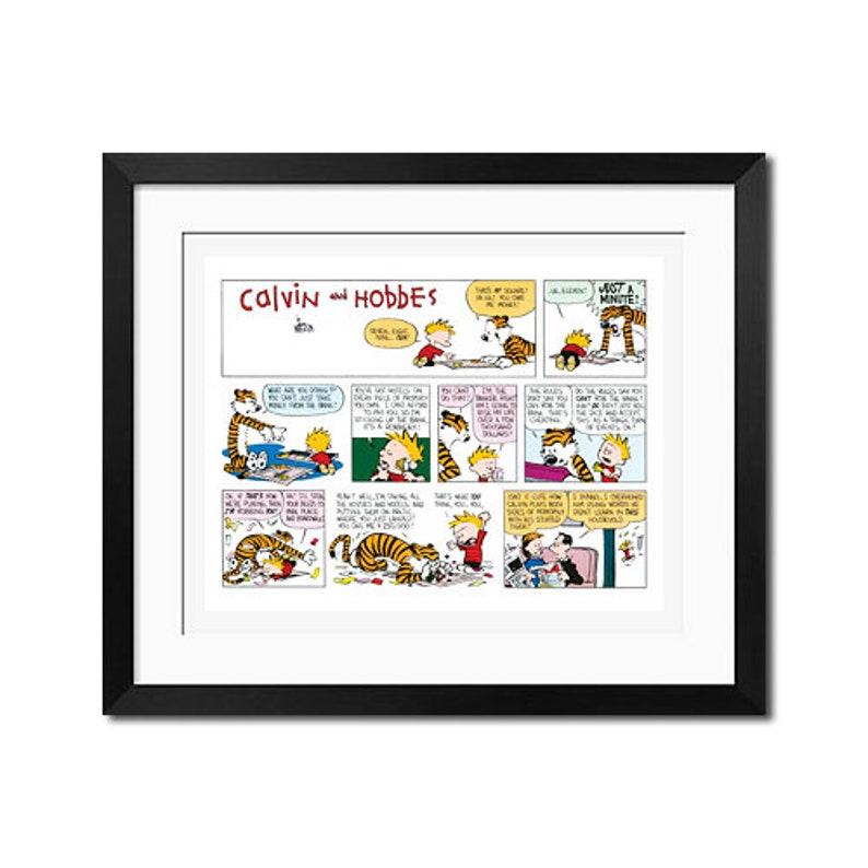 17x22 Print - Comic Strip Playing Monopoly Poster 0849 - Etsy