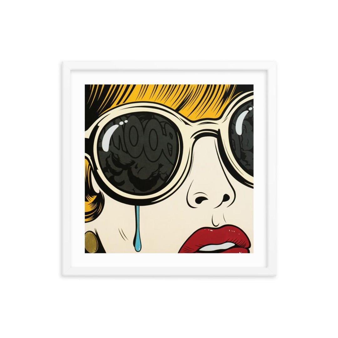18x18 gerahmter Druck - Reflections Eternal Graffiti Street Art Poster ...