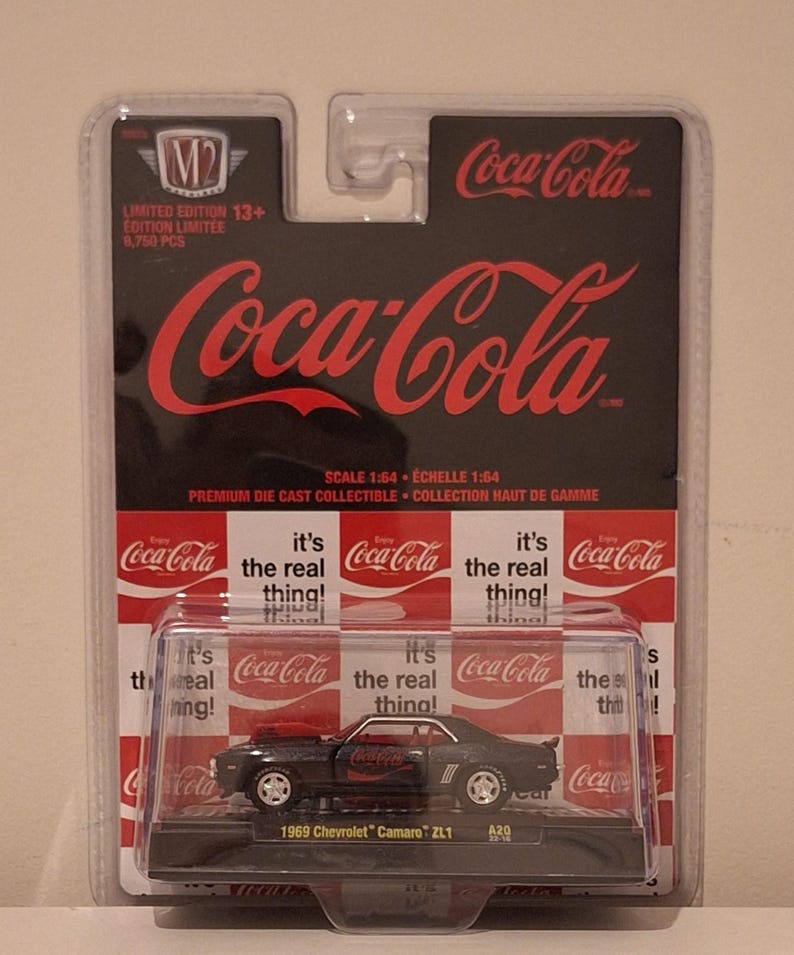 3 Coca-cola Cars 1941 Willys Coupe Gasser 1969 Chevrolet Camaro ZL1 ...