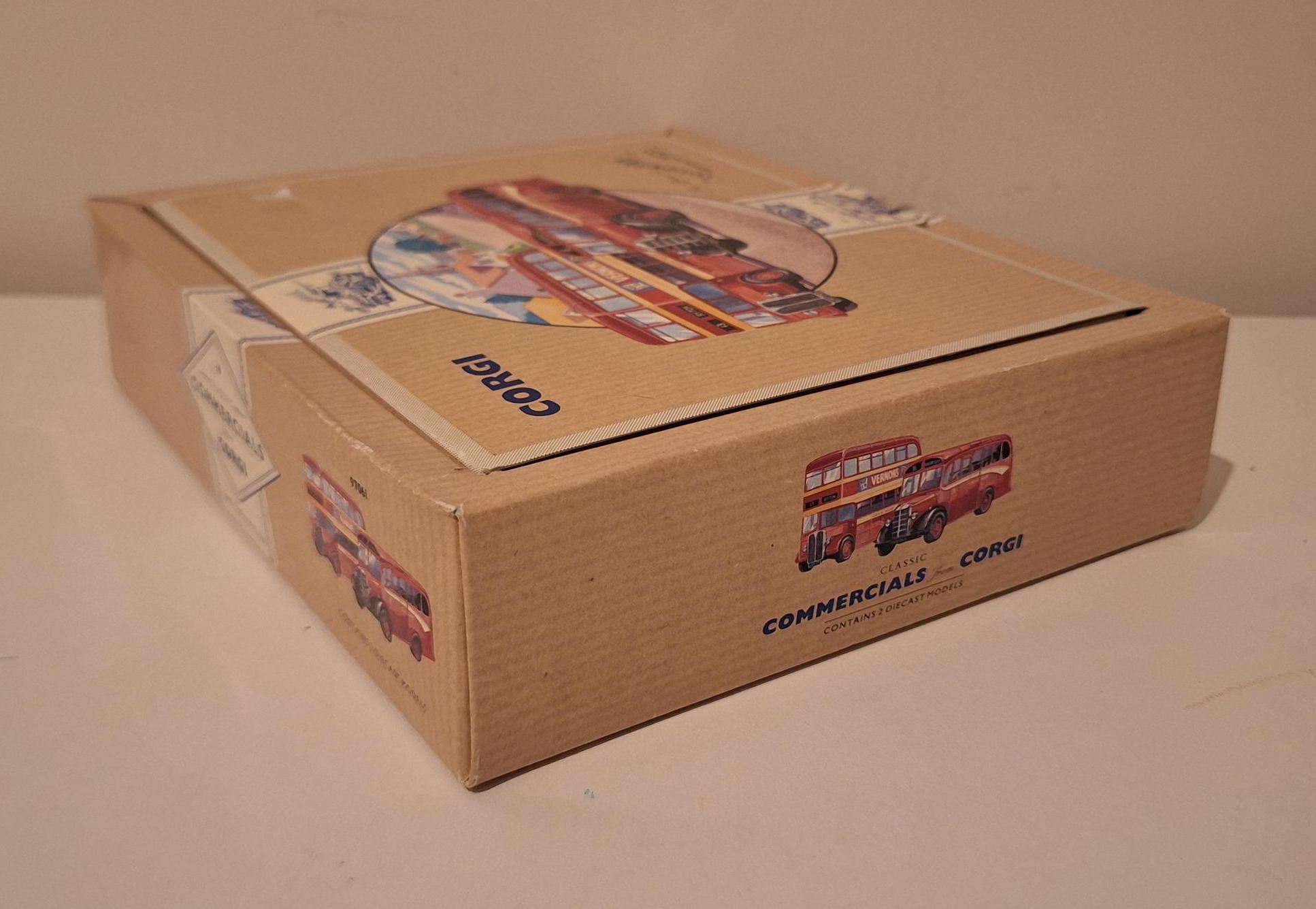 Corgi Coventry Bus Set 81182 - Aec Bus & Bedford OB Coach / Vintage ...